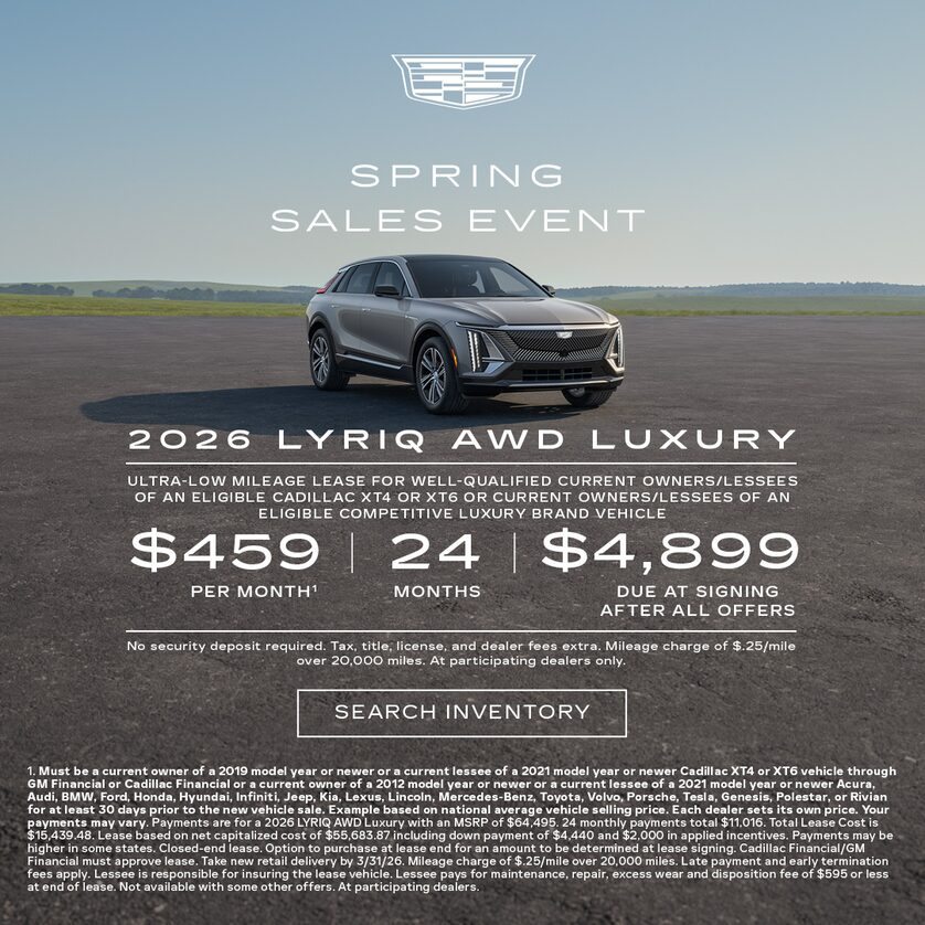 Current Offers, Deals, Specials and Incentives
